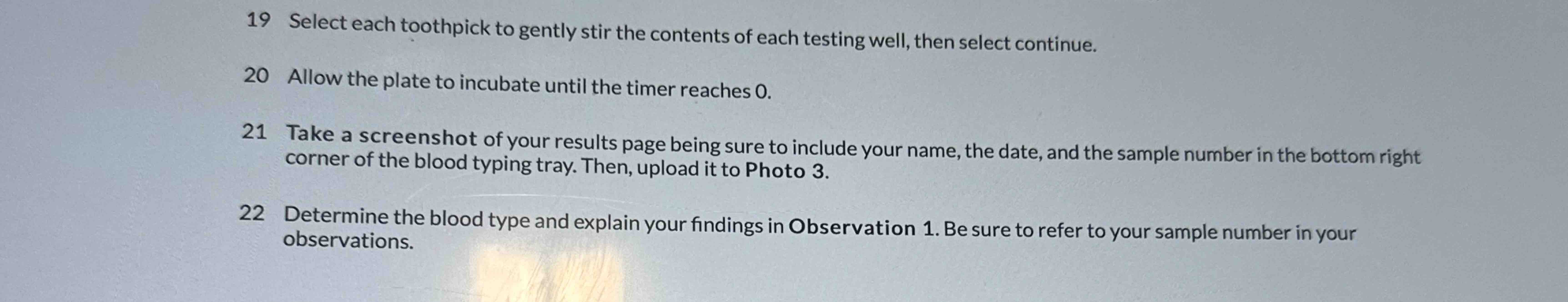 Solved 19 ﻿Select each toothpick to gently stir the contents | Chegg.com