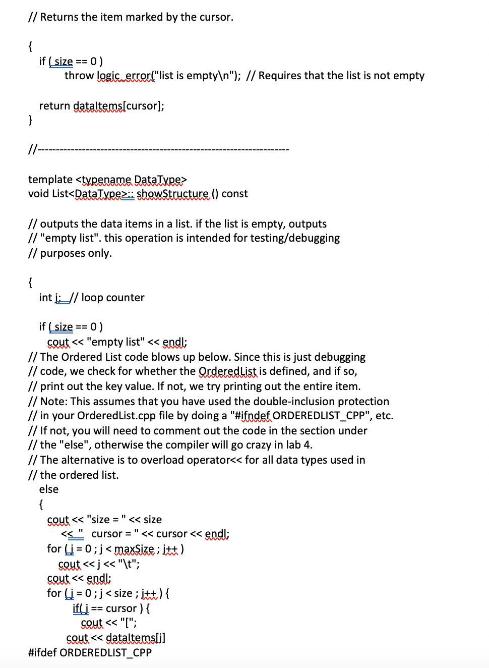 [C++] [PLEASE I NEED THE Ordered List.cpp [PROVIDE | Chegg.com