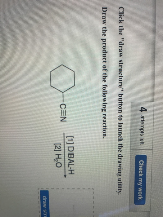 Solved 4 attempts left Check my work Click the "draw | Chegg.com