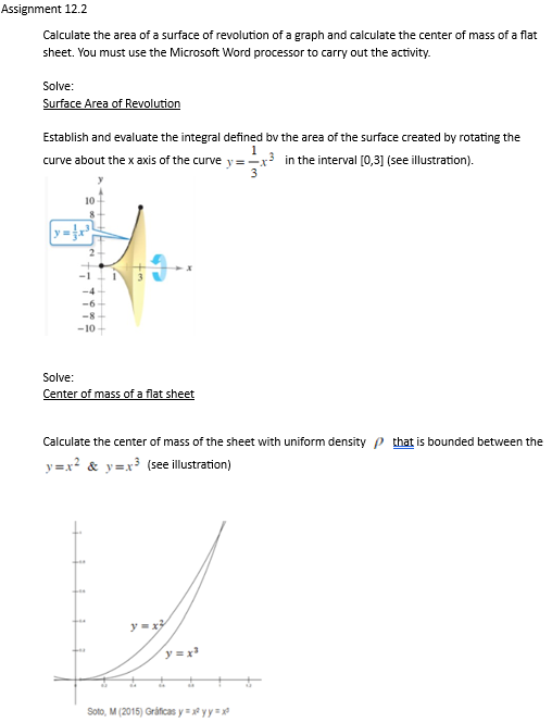 Solved Calculate the area of a surface of revolution of a | Chegg.com