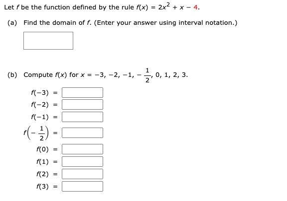 Solved Let f ﻿be the function defined by the rule | Chegg.com