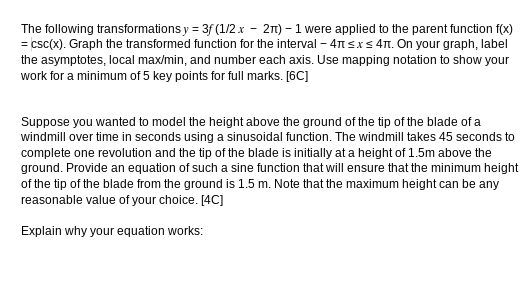 Solved The following transformations y = 3f(1/2 x - 27t) - 1 | Chegg.com