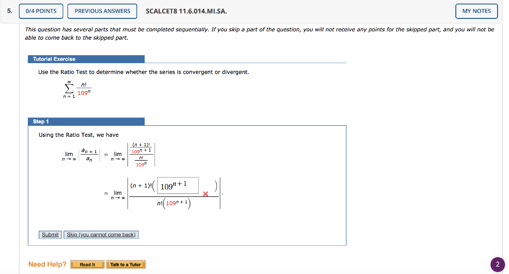 Solved 5. 0/4 POINTS PREVIOUS ANSWERS SCALCET8 | Chegg.com