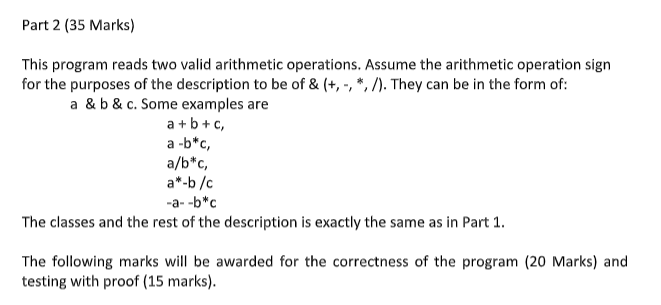 The program assignment consists of two parts. Part 1 | Chegg.com