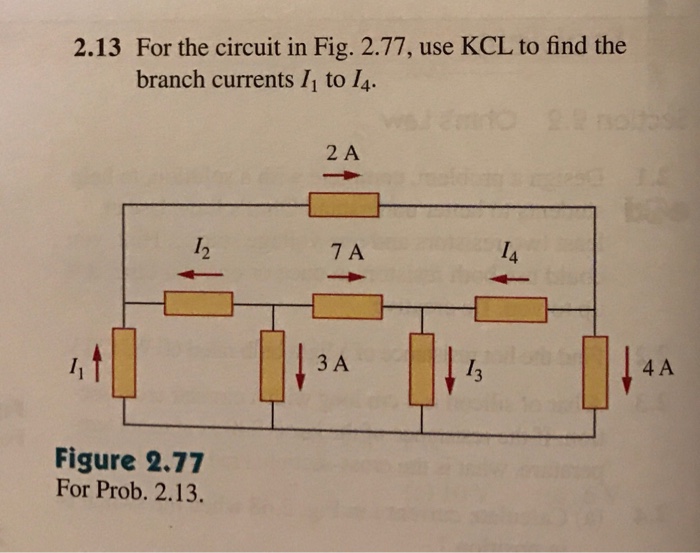 Solved For the circuit in Fig. 2.77, use KCL to find the | Chegg.com Solved For the circuit in Fig. 2.77, use KCL to find the | Chegg.com