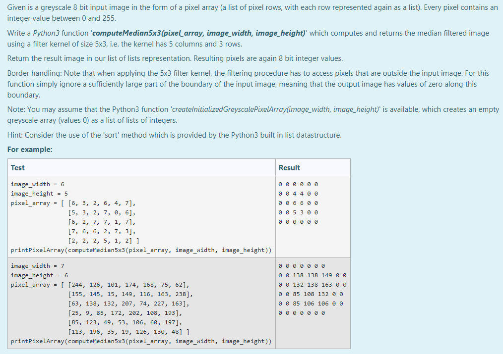 Solved Given is a greyscale 8 bit input image in the form of | Chegg.com