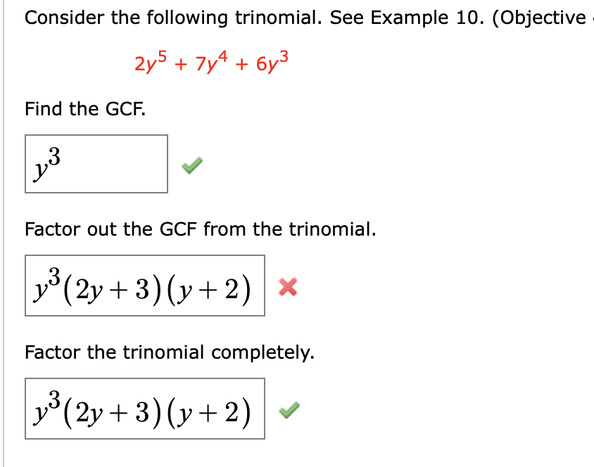 Solved Consider the following trinomial. See Example 10. | Chegg.com