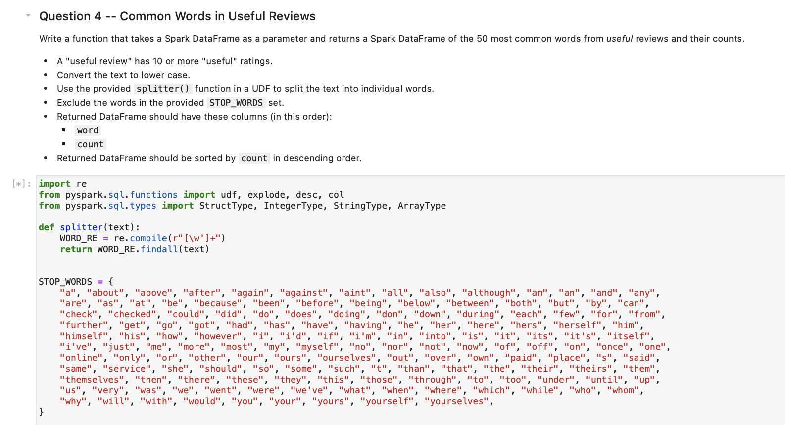 Solved There are at least two issues with my code. The | Chegg.com