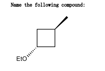 Solved Name the following compound: Eto | Chegg.com
