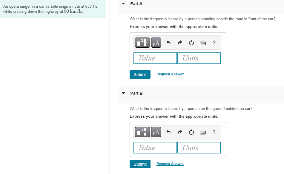 Solved An opera singer in a convertible sings a note at 600 | Chegg.com
