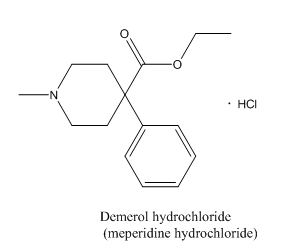Solved 1. The structure of Demerol hydrochloride is | Chegg.com