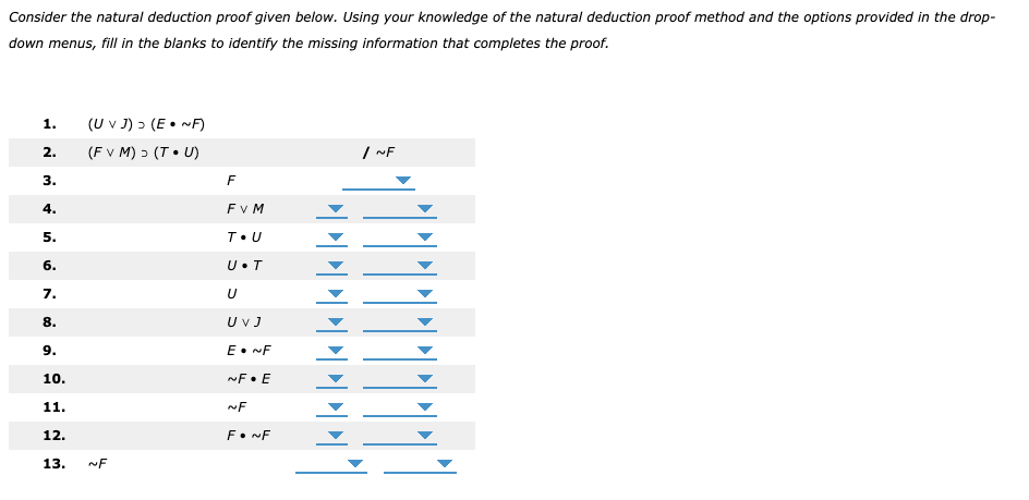 Consider The Natural Deduction Proof Given Below