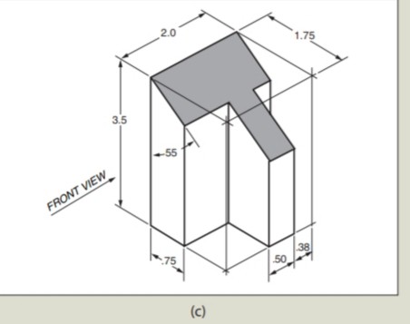 Solved please explain how to draw the part in Solidworks. | Chegg.com
