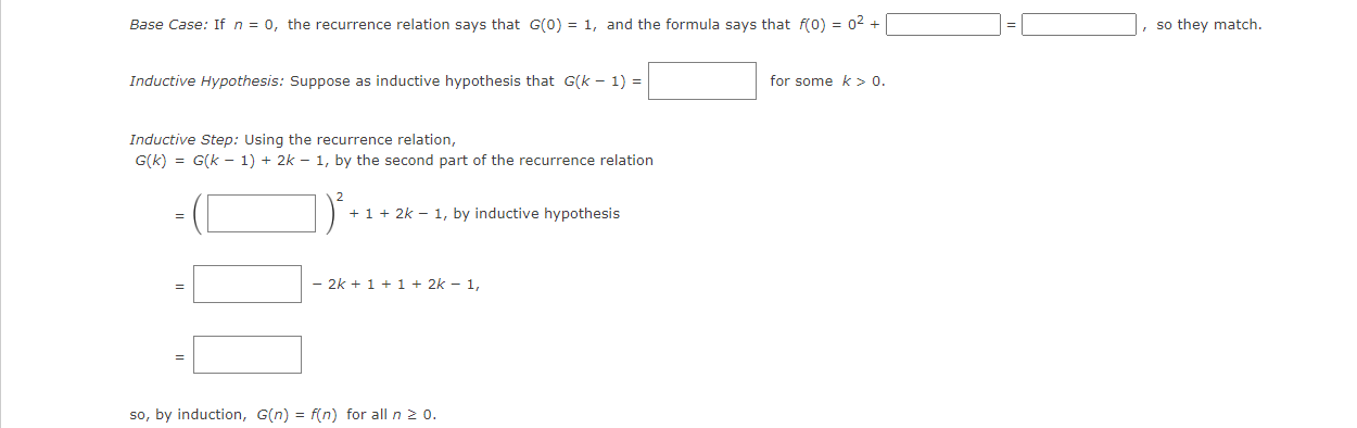 Solved Consider the following recurrence relation: | Chegg.com