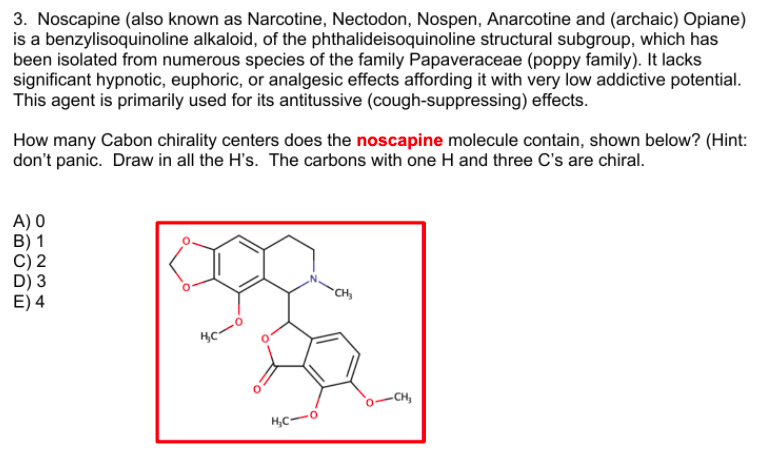 Solved 1. Which molecule is chiral (has a chiral carbon)? | Chegg.com