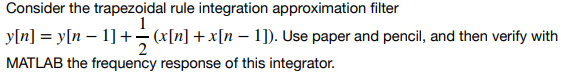 Solved Consider the trapezoidal rule integration | Chegg.com