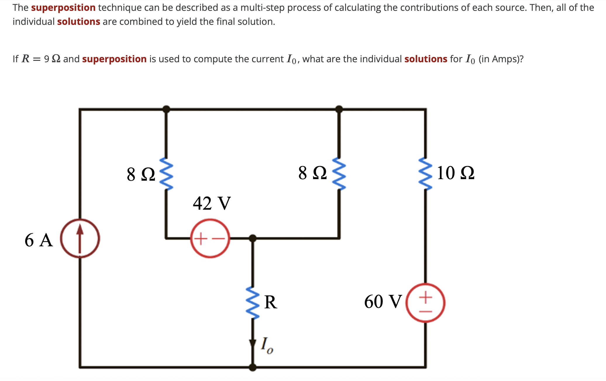 Solved The superposition technique can be described as a | Chegg.com