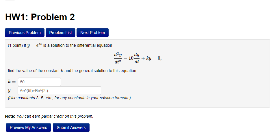 Solved HW1: Problem 2 Previous Problem Problem List Next | Chegg.com