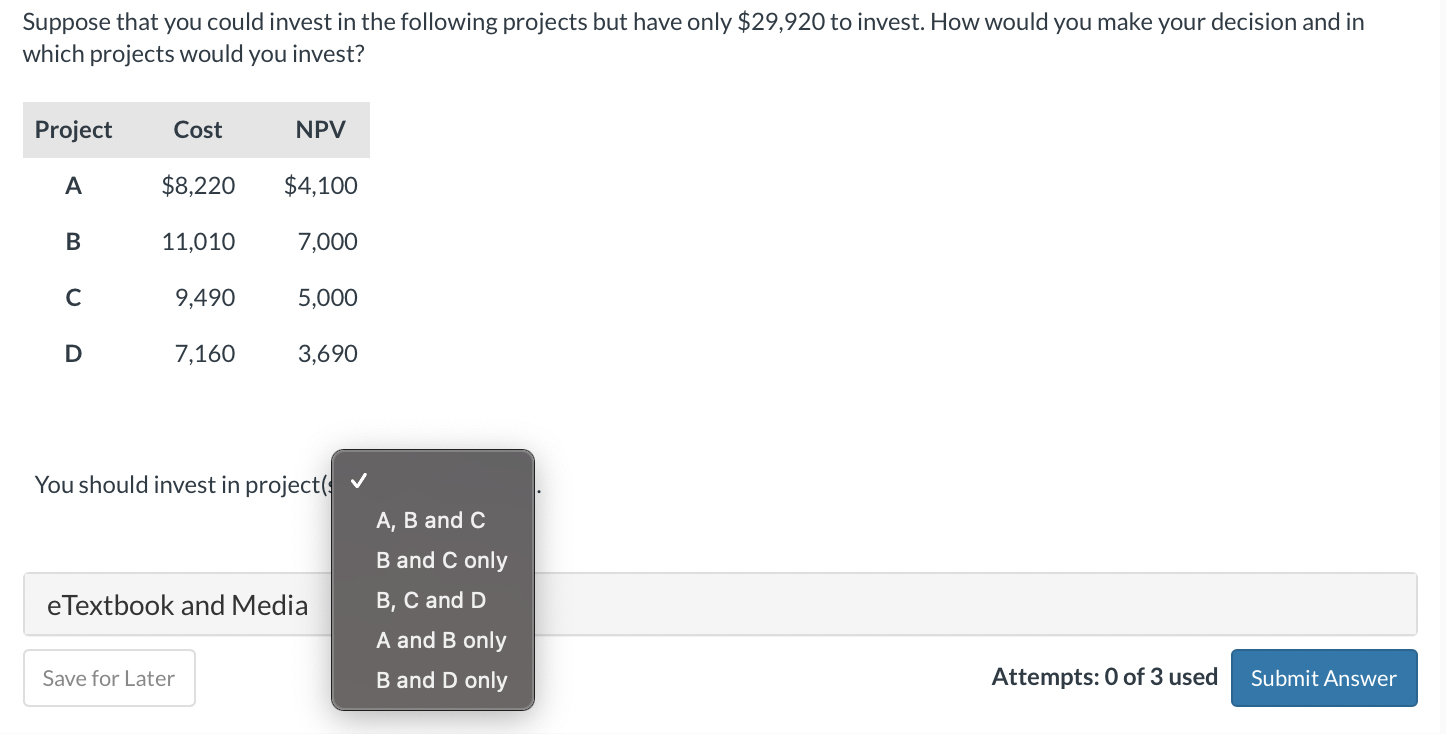 Solved Suppose that you could invest in the following | Chegg.com