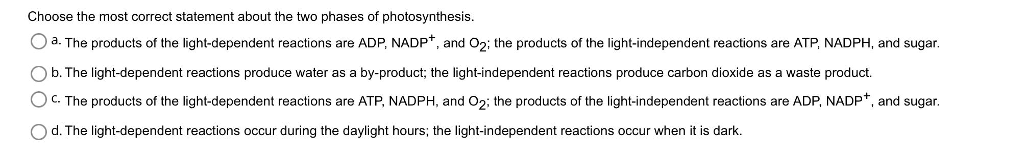 Solved Choose the most correct statement about the two | Chegg.com