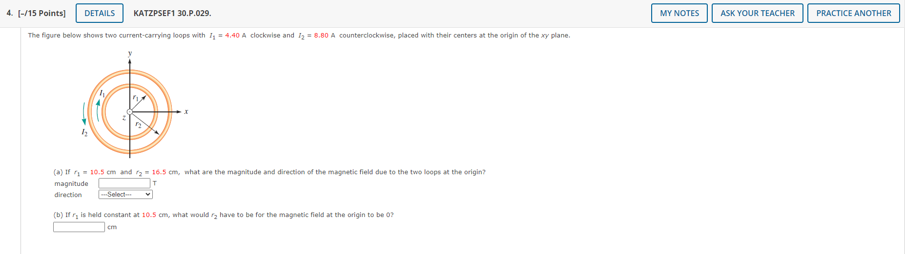 Solved e figure below shows two current-carrying loops with | Chegg.com
