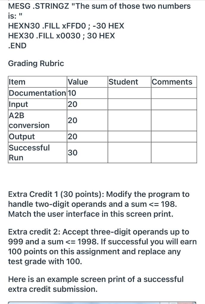 Solved Modify the following program so it can add two | Chegg.com
