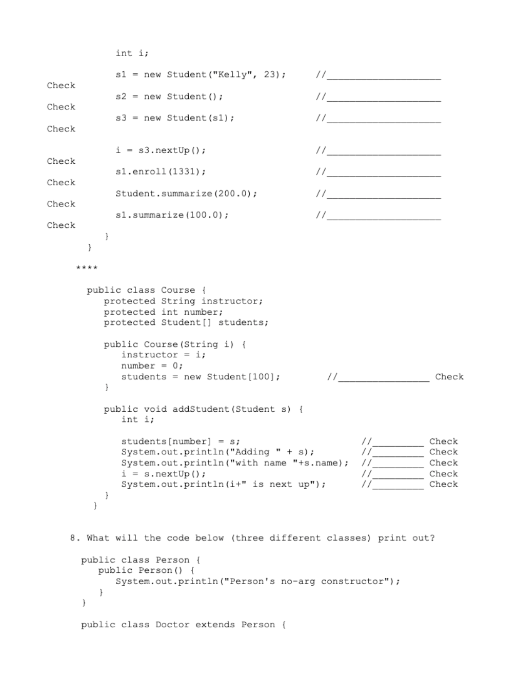 Solved 1. True or False a. If you do not write a constructor | Chegg.com