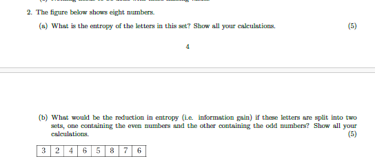 Solved The figure below shows eight numbers.(a) ﻿What is the | Chegg.com