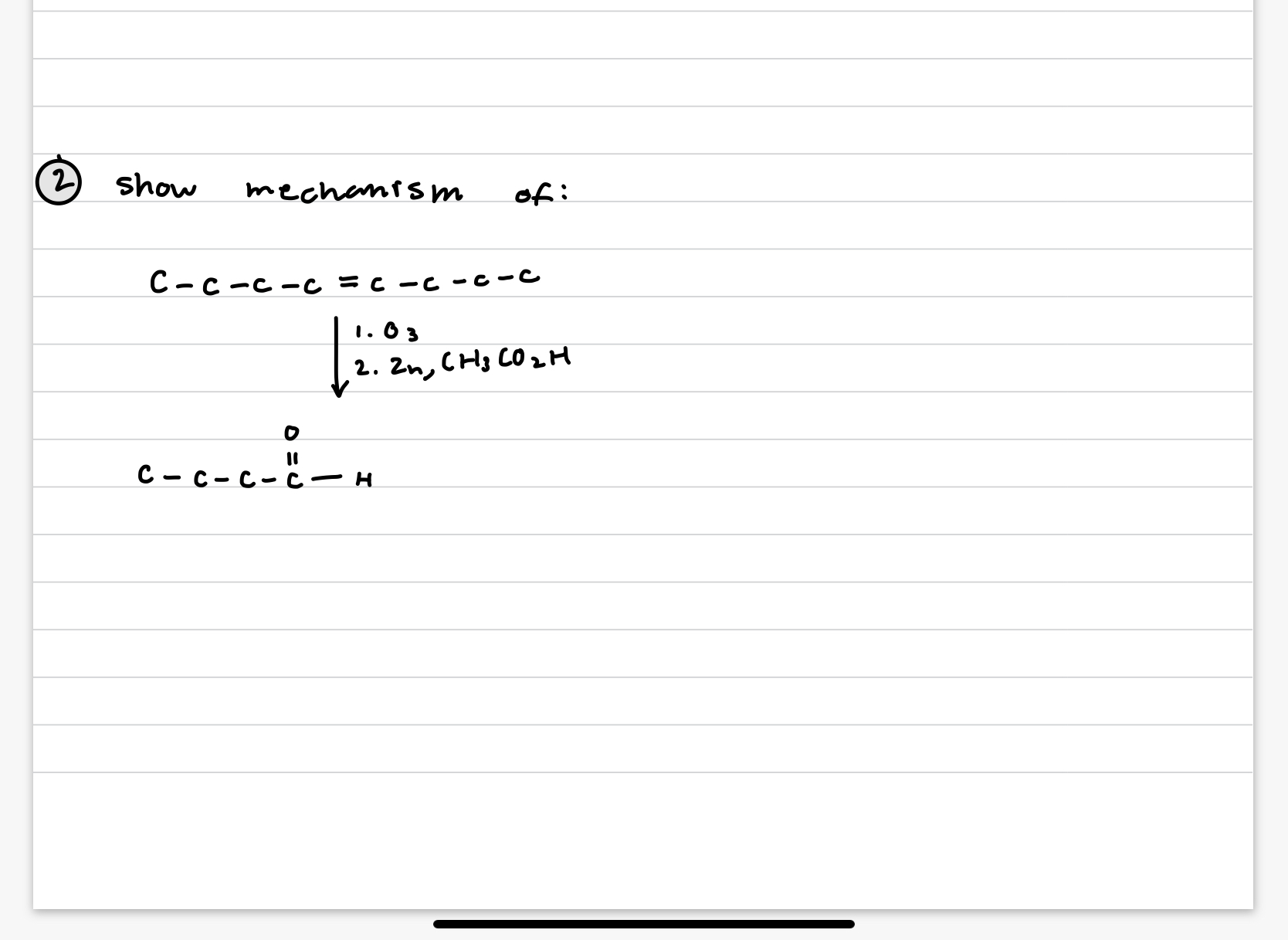 Solved (2) show mechanrsm of: \\[ \\begin{array}{l} | Chegg.com