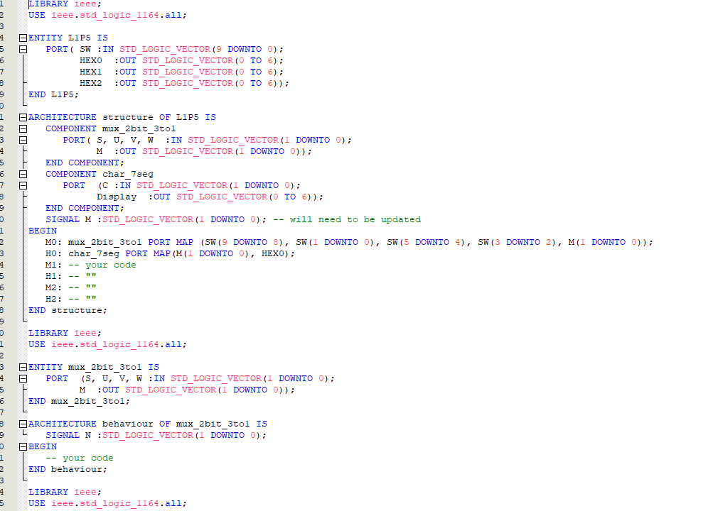 Part V In part IV you created VHDL code for a BCD | Chegg.com