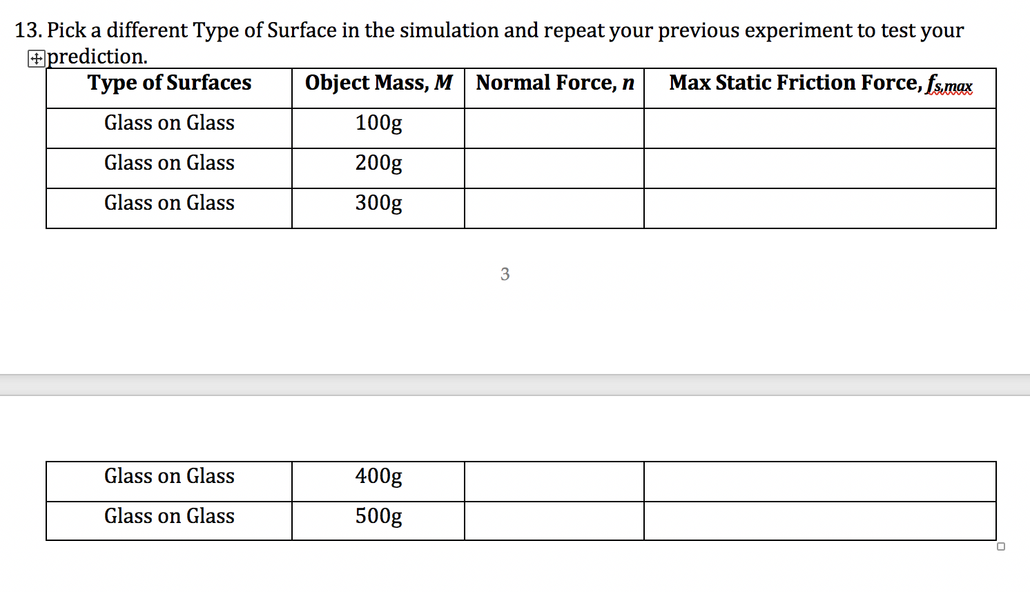 Solved The starting mass of the object is 100g, Please help | Chegg.com
