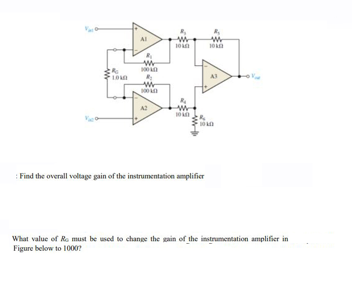Solved Find the overall voltage gain of the | Chegg.com