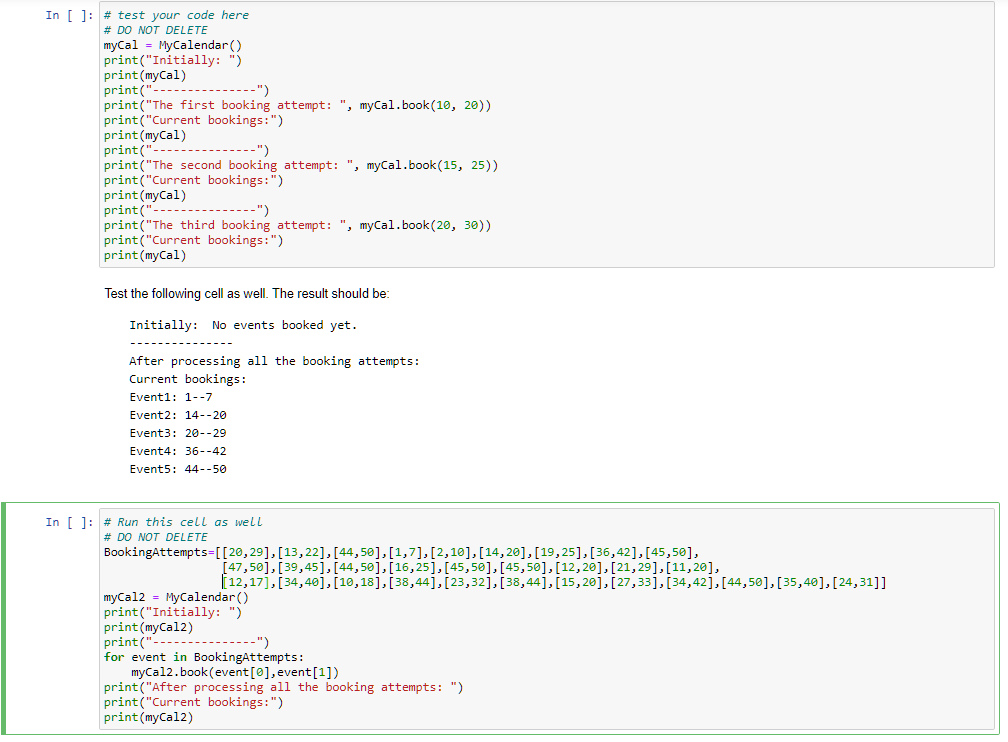 Solved 5. (17 pts) Implement a MyCalendar class to store | Chegg.com