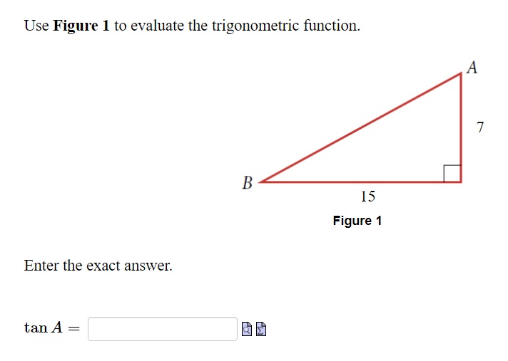 Solved Use Figure 1 to evaluate the trigonometric function. | Chegg.com