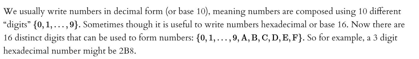 Solved We usually write numbers in decimal form (or base | Chegg.com