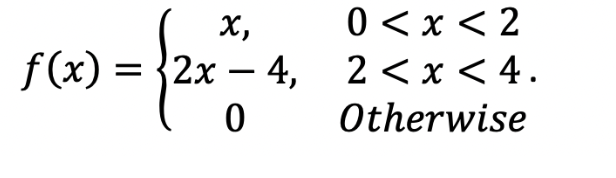 Solved f(x)=⎩⎨⎧x,2x−4,00 | Chegg.com