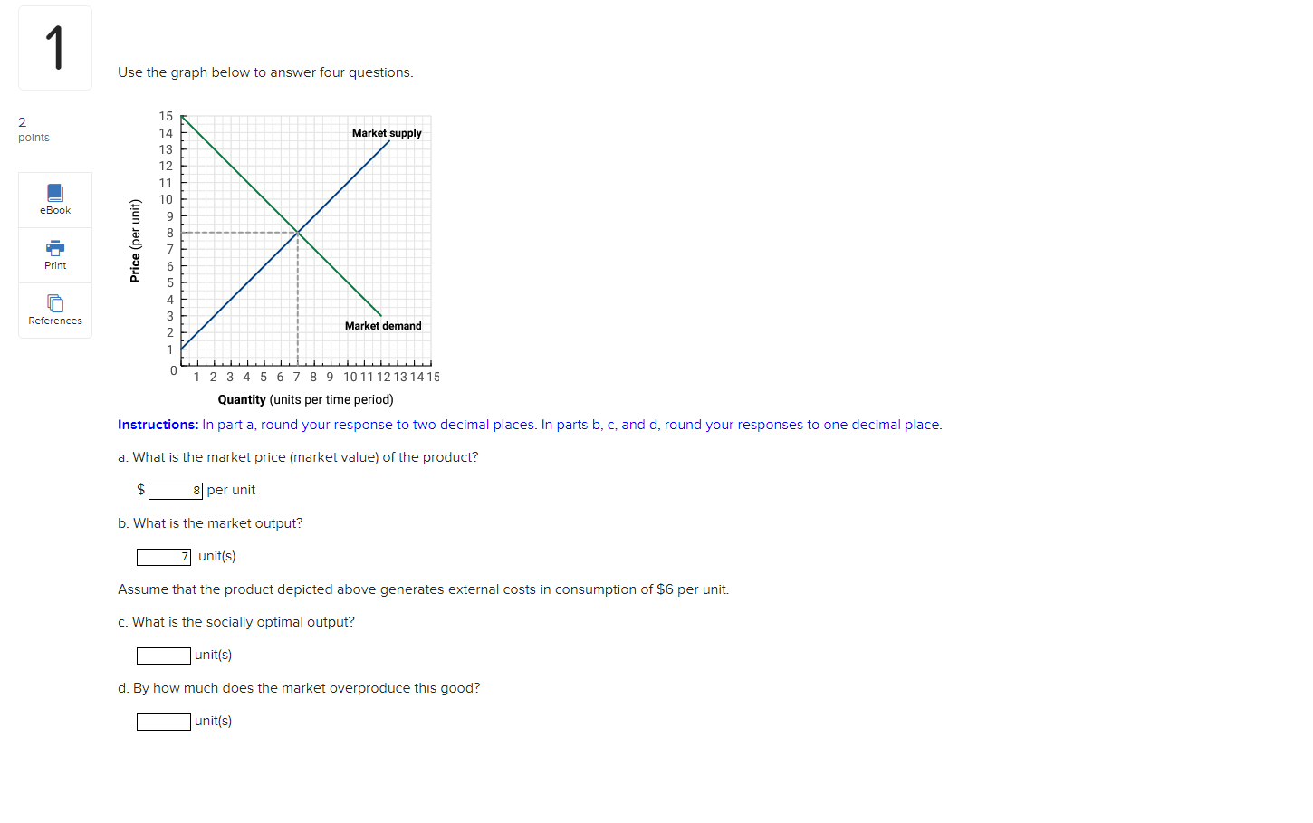 Solved Use the graph below to answer four questions. | Chegg.com