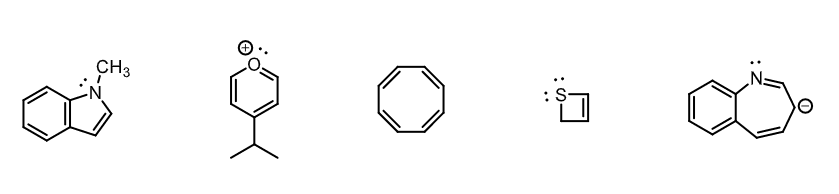 Solved Determine if the following molecules are aromatic | Chegg.com