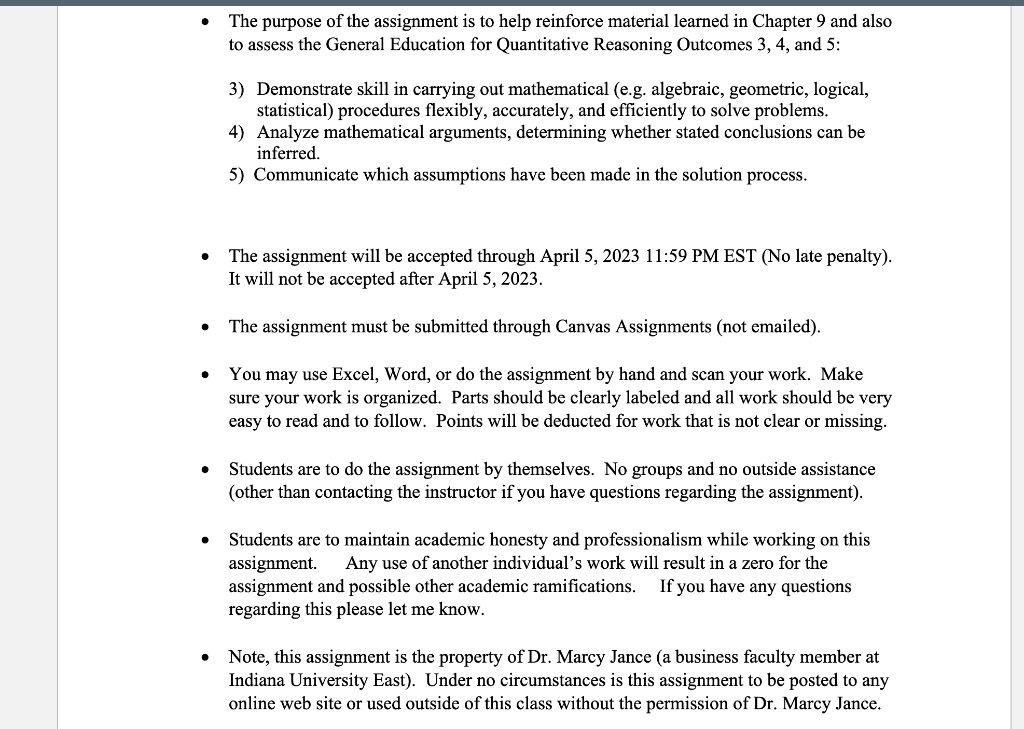 Solved - The purpose of the assignment is to help reinforce | Chegg.com