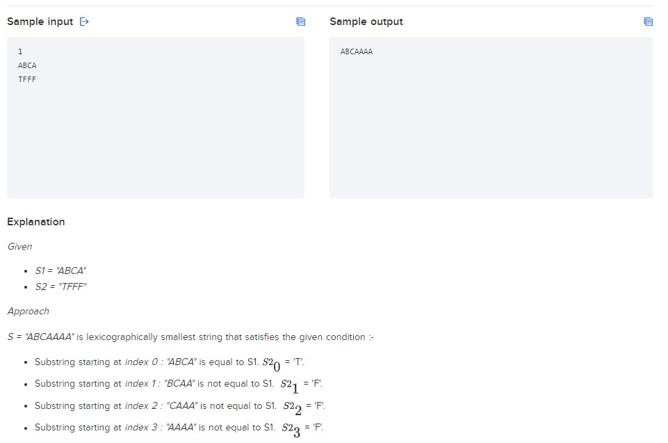 Solved String generation Given a string S1 of length L1 | Chegg.com