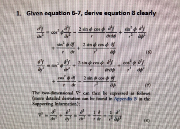 Solved Physical chemistry derivation. Clearly derive | Chegg.com