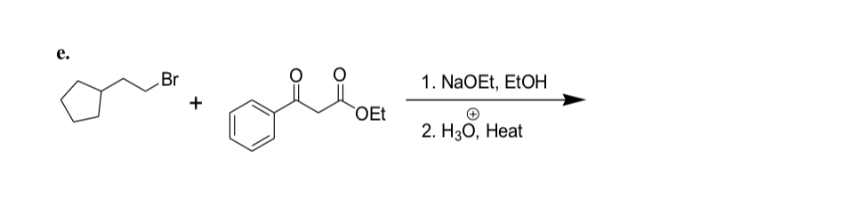Solved 1. NaOEt, EtOH Et 2. H30, Heat | Chegg.com