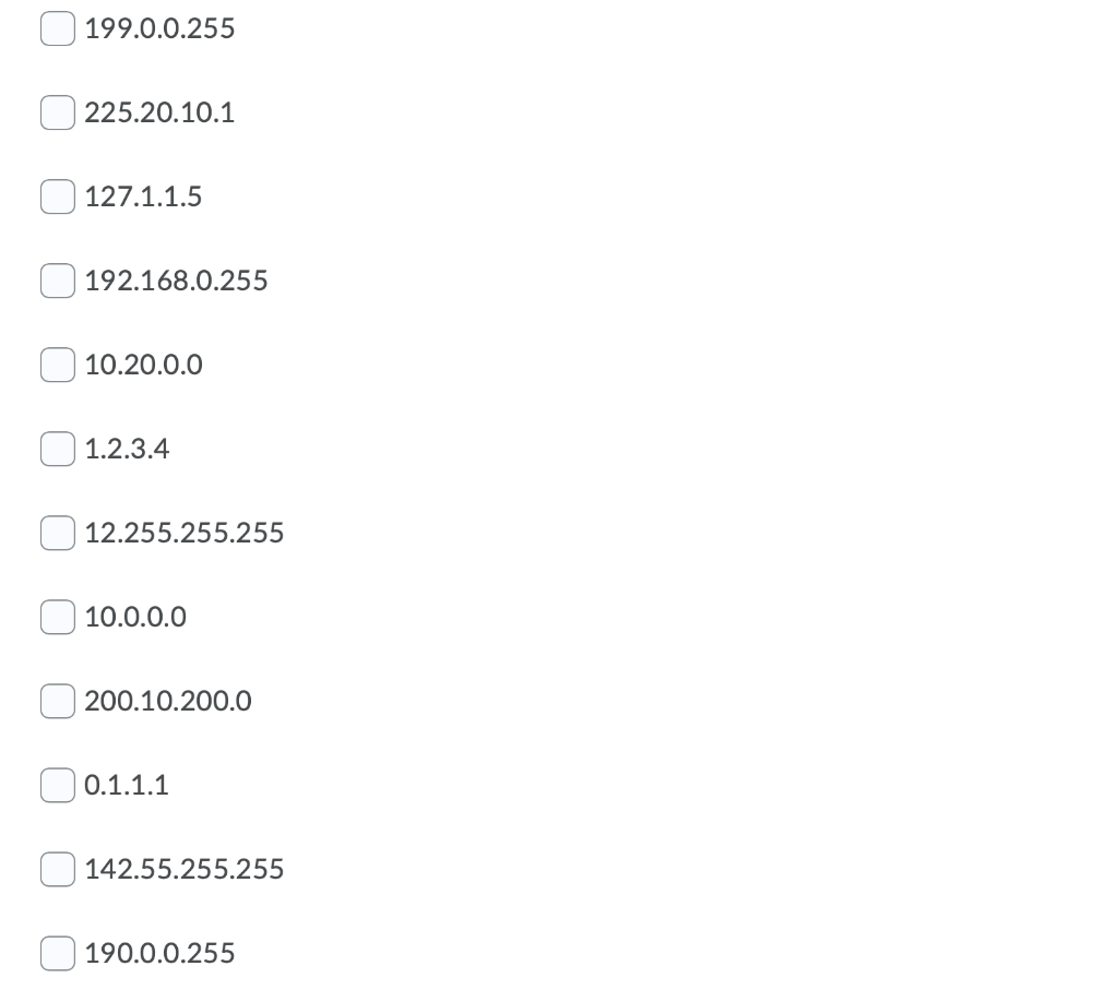 Solved For an IP address to be a valid host address (i.e. it | Chegg.com