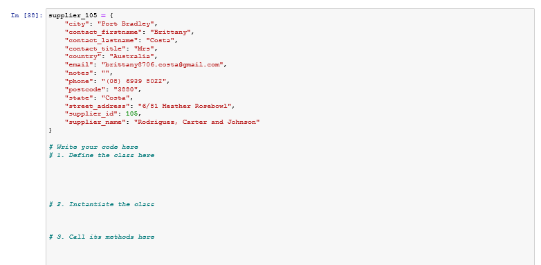 Solved Write Python code in the cell below to do the | Chegg.com