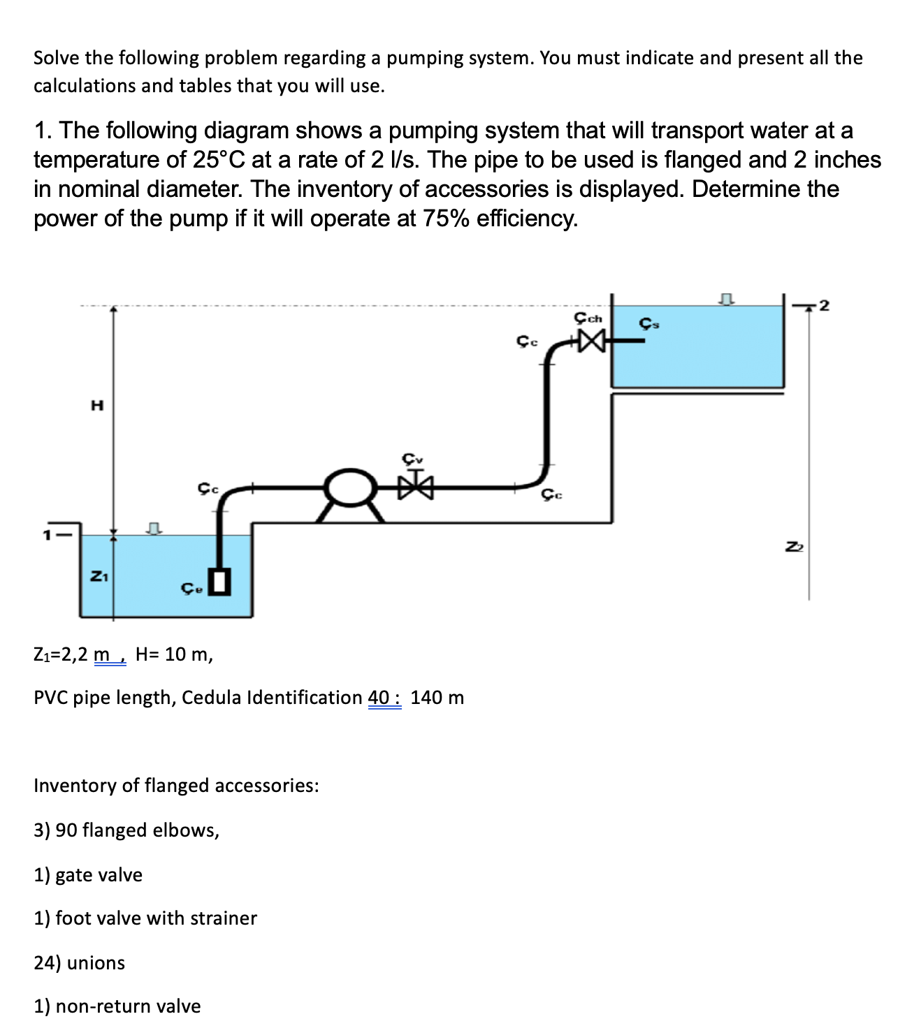 Solve the following problem regarding a pumping | Chegg.com