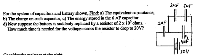 Solved 3MF EMF For the system of capacitors and battery | Chegg.com