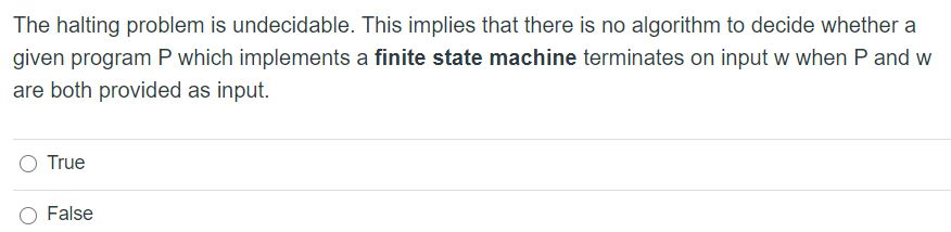 Solved The Halting Problem Is Undecidable This Implies That 