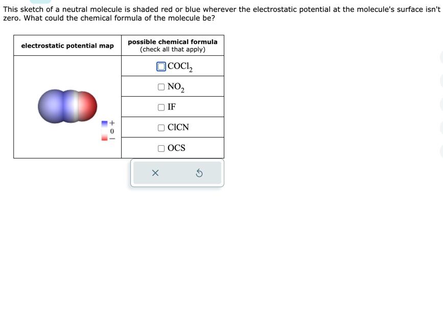 Solved This sketch of a neutral molecule is shaded red or | Chegg.com