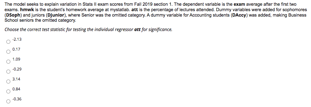 Solved Multiple Regression Excel Output Problem 