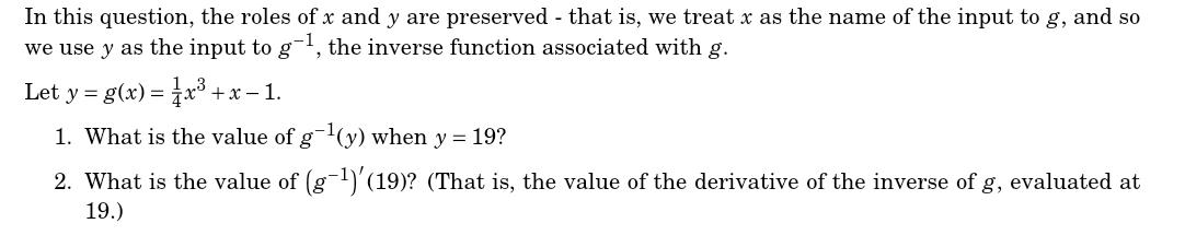 Solved In this question, the roles of x and y are preserved | Chegg.com